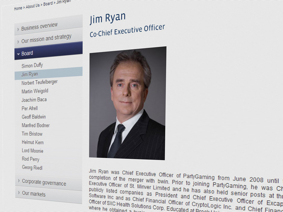 Jim Ryan, bwin.party co-CEO, to Retire | Pokerfuse